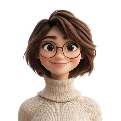 Cur Female Cartoon Characters With Gles