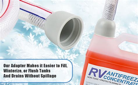 Antifreeze Bottle To Visible Hose No Spill Adapter Kit Rv Winterizing Kit