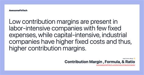 Contribution Margin Formula Ratio AwesomeFinTech Blog