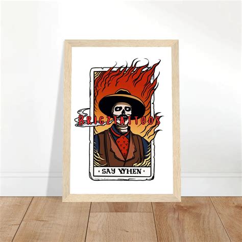 Doc Holiday Tombstone Inspired Wooden Framed Print Brigz Tattoos