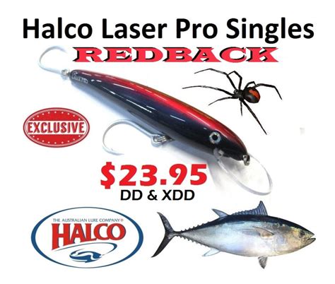 Halco Laser Pro 190XDD Exclusive RedBack - Single Hook Range - Ray and ...