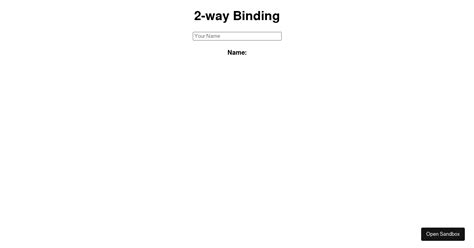 2 Way Bindings Codesandbox