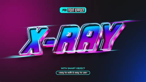 Premium Psd X Ray Text Style Effect