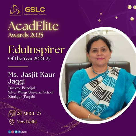 Meet Ms Jasjit Kaur Jaggi Director Principal Silver Wings Universal School Zirakpur Punjab