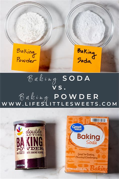 Baking Soda Vs Baking Powder Lifes Little Sweets