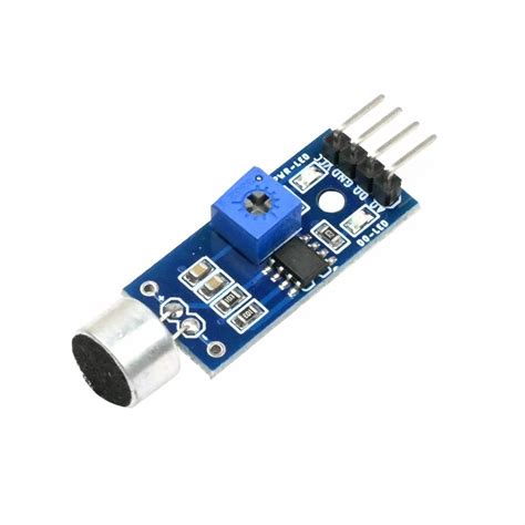 4 Pin 10mm Sound Detection Module साउंड सेंसर ध्वनि का संवेदक