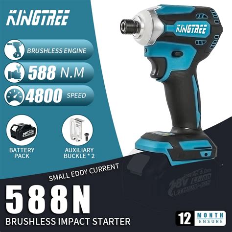 Kingtree Destornillador El Ctrico De Litio Para El Hogar Destornillador De Impacto Inal Mbrico