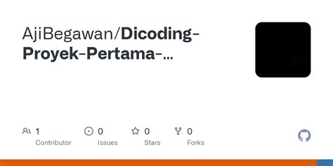 GitHub AjiBegawan Dicoding Proyek Pertama Membuat Model NLP Dengan