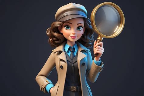 premium photo unraveling mysteries dynamic detective danielle
