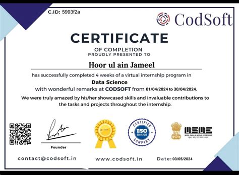 Hoor Jameel On Linkedin Codsoft