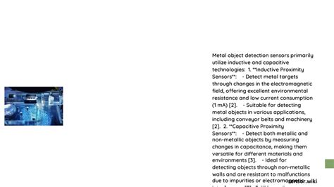 Comprehensive Guide To Metal Object Detection Sensor Advanced