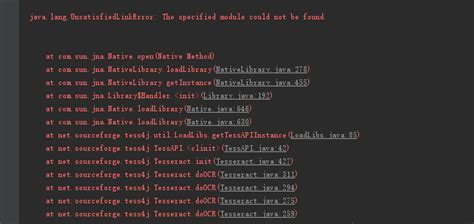 UnsatisfiedLinkError The Specified Module Could Not Be Found Issue