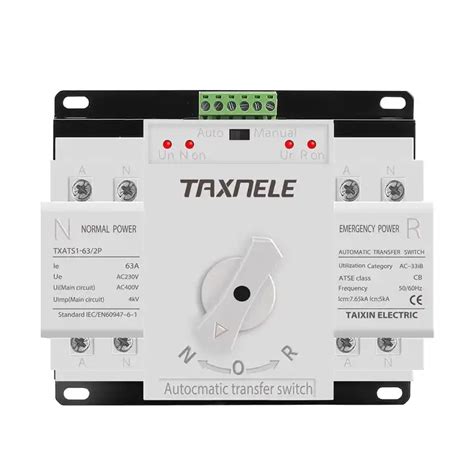 Ats Dual Power Automatic Transfer Switch 230v 63a