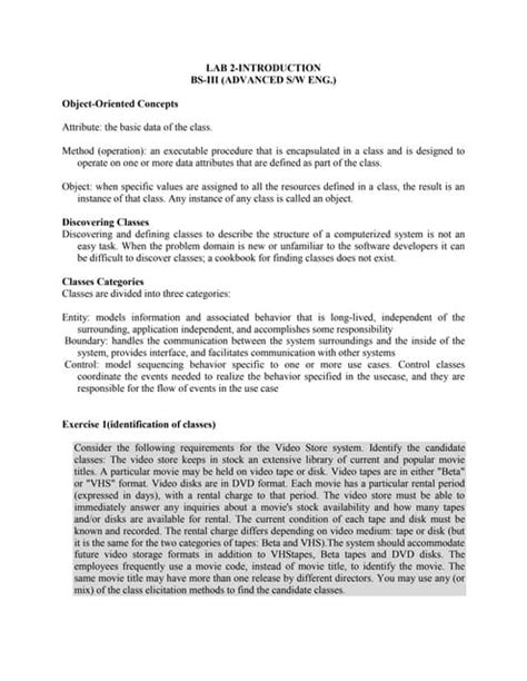 Advanced Software Engineering Lab 2 Pdf