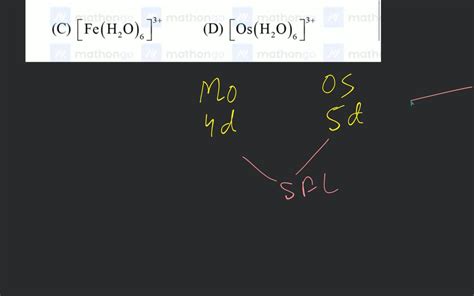 Coordination Compounds Jee Ma Questions Transition Metal Complex With Hig
