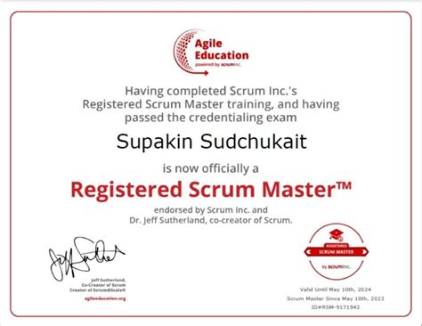 I Just Earned My Registered Scrum Master™ Credential From Agile