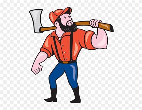 Paul Bunyan Axe Cartoon Illustration Paul Bunyan Axe Cartoon
