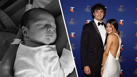 Tom Barrass And Nadia Rosa West Coast Eagles Star Welcomes Second Son Benson Edward Barrass