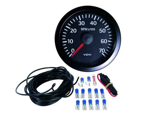 Vdo Tachometer Kit 80mm 0 7000 Rpm Vw Spares