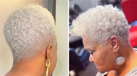 25 Best Short Afro Hairstyles For Gray Haired Women Wendy Styles
