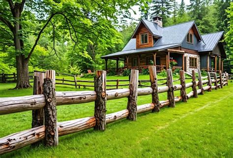 Installing A Log Fence Pickets