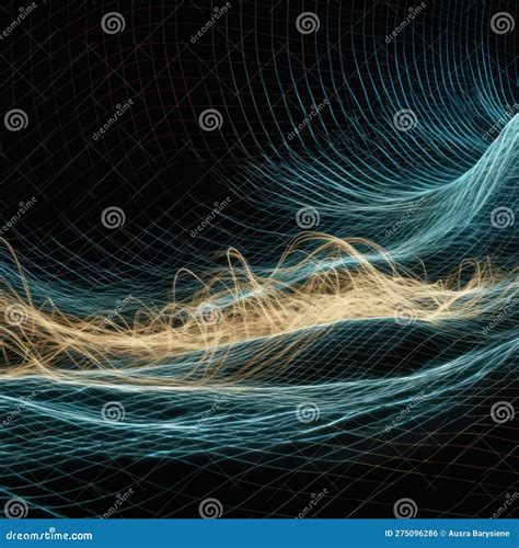 Physics Waves Abstract Illustration Created Using Generative Al Tools