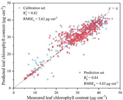 The Prediction Results Of Leaf Chlorophyll Content The Subscripts C