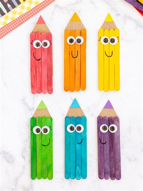Back To School Colored Pencil Craft Made To Be A Momma