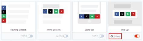 Pop Up Sharing Buttons Hubbub