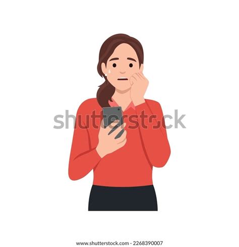 Frustration Broken Phone Problems Communication Concept Stock Vector