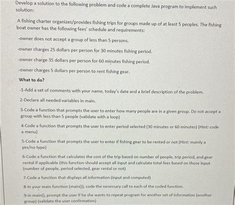 Solved Develop A Solution To The Following Problem And Code Chegg