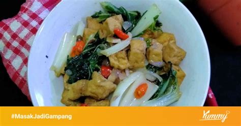 Resep Tumis Pakcoy Tahu Saos Tiram Sederhana Rumahan Di Yummy App