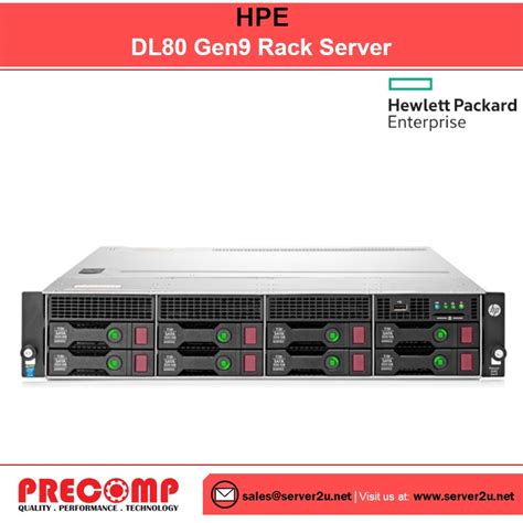 Refurbished Hpe Proliant Dl80 Gen9 Rack Server E5 2620v3 2x16gb