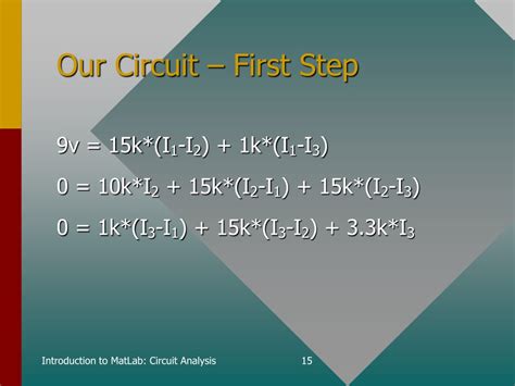 Ppt Introduction To Matlab Circuit Analysis Powerpoint Presentation