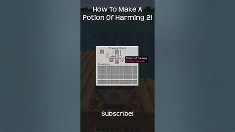 How To Make A Potion Of Harming 2 In Minecraft Youtube