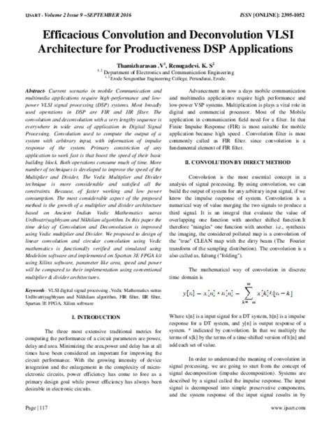 Pdf Efficacious Convolution And Deconvolution Vlsi Architecture For