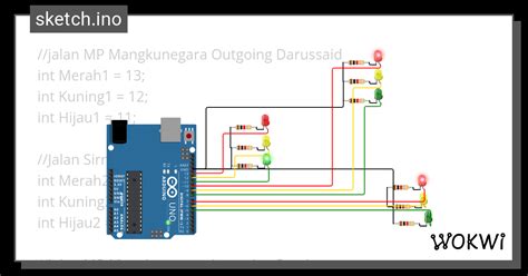 lalu lintas wokwi esp32 stm32 arduino simulator