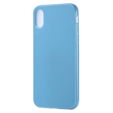 Candy Color Tpu Case For Iphone X Xs Blue