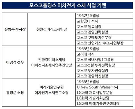 포스코 이차전지 밸류체인 분석 미래 먹거리 책임지는 키맨은