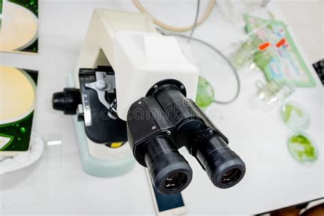 Microscope Stock Image Image Of Analyzing Hospital