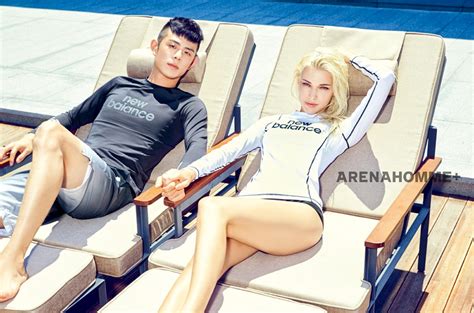 빈지노♥미초바 달콤한 커플 래쉬가드 스타일 패션서울