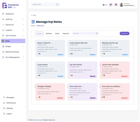 Hr Erp System Ui Case Study Behance