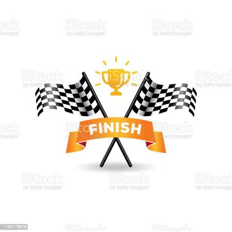 레이스 플래그 벡터 아이콘 기호를 완료합니다 간단한 디자인 체크 기호 기호 템플릿 Championship에 대한 스톡 벡터 아트