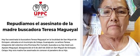 Quitan La Vida A Madre Buscadora Teresa Magueyal Buscaba A Su Hijo