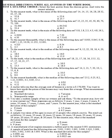 Solved A A General Directions Write All Answers In The