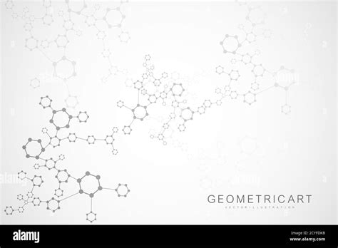 Hexagonal Abstract Background Big Data Visualization Global Network Connection Medical
