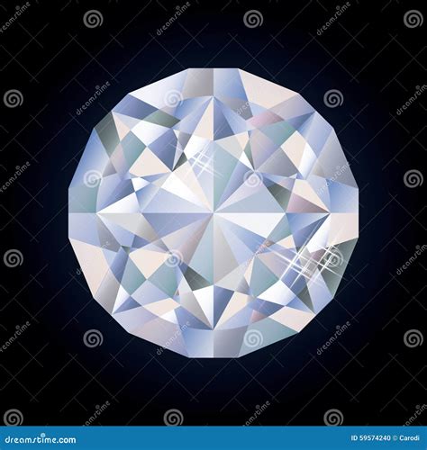 Shiny Bright Diamond Stock Vector Illustration Of Luxury 59574240