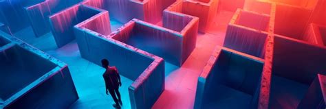 Maze A Person Navigating A Maze Symbolizing Finding Ones Way Through