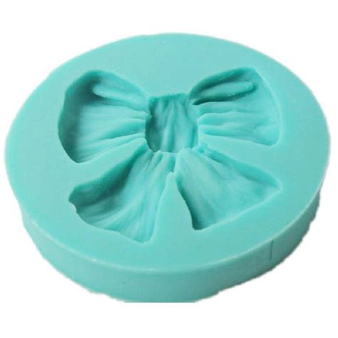 Dufustore 1pc Silicon Round Bowknot Fondant Cake Sugarcraft Decorating