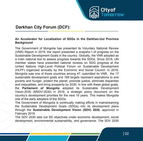 Darkhan City Forum Eng Pdf